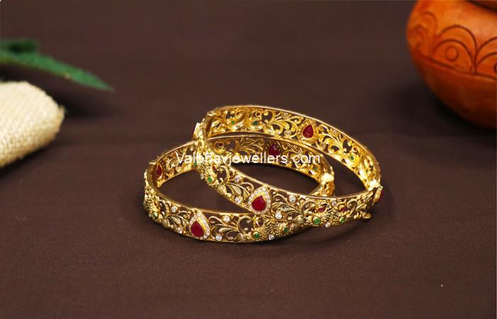 Shop South Indian Gold Bangles | Authentic Collection